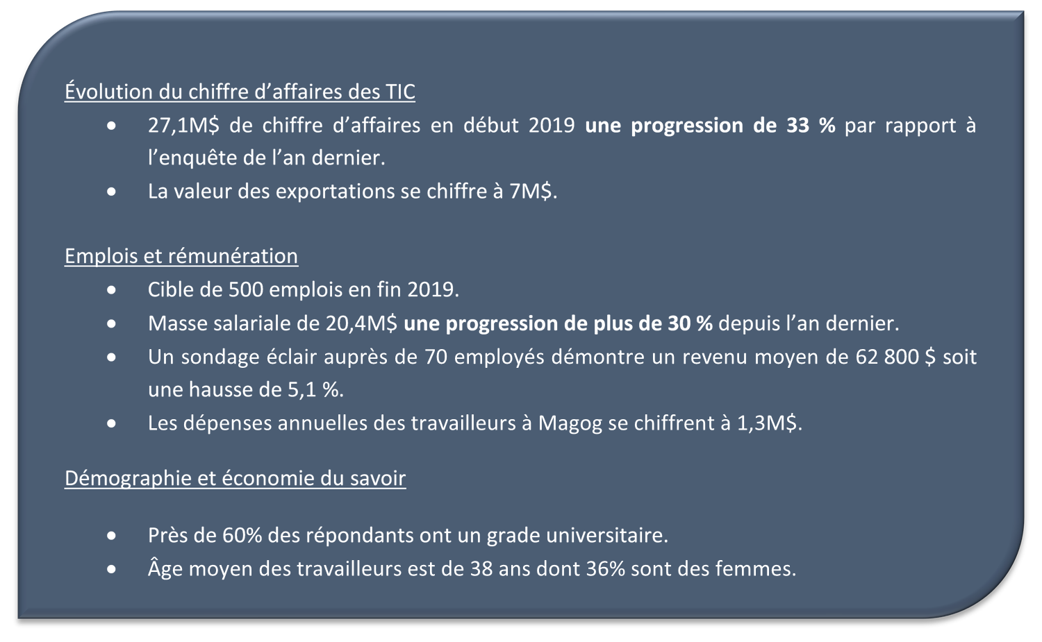 Communiqué de presse - Les TIC, un réel levier de développement économique ! - Magog Technopole ...